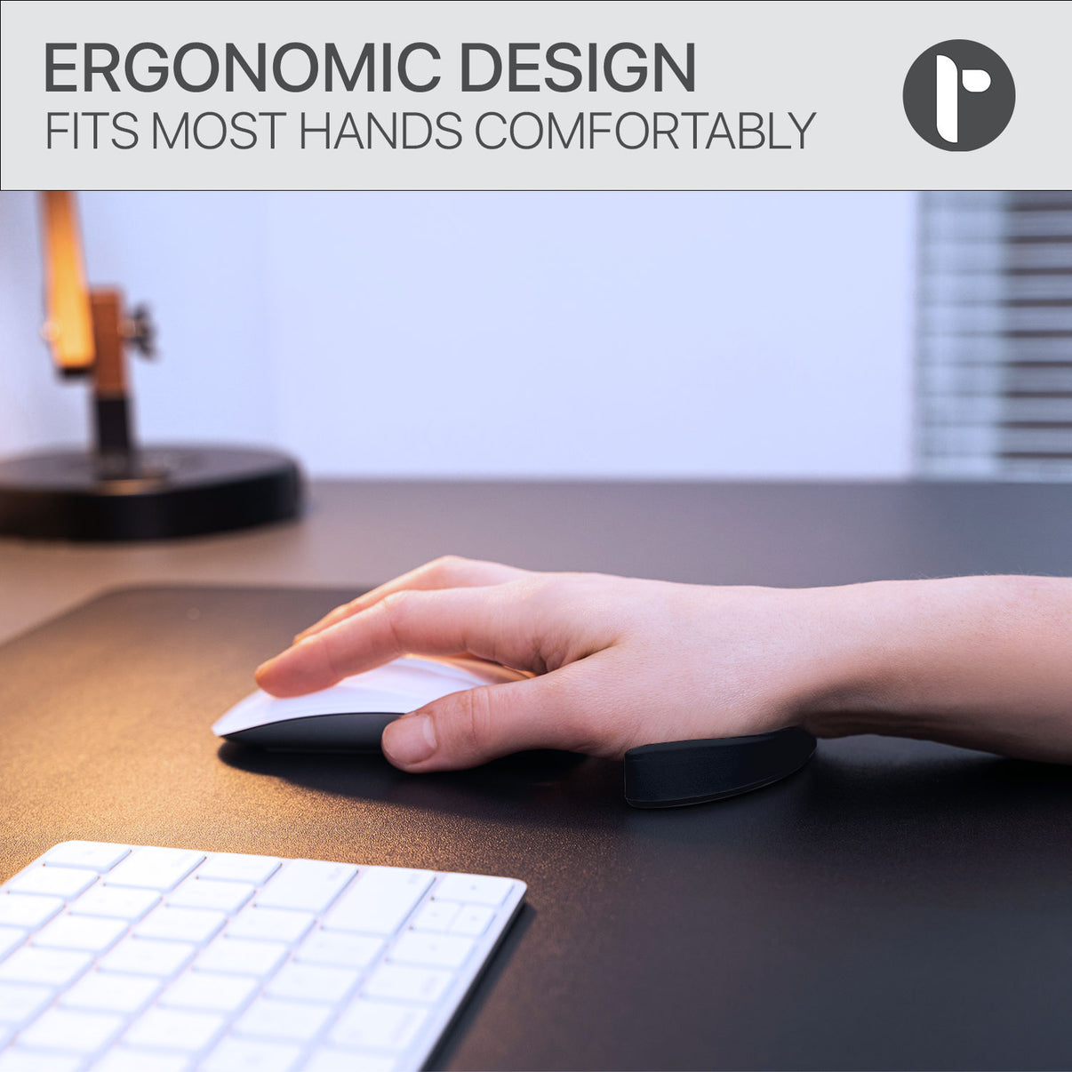 Glider v2 - Ergonomic Gliding Wrist Rest, Smooth Glide, Soft Cooling M ...