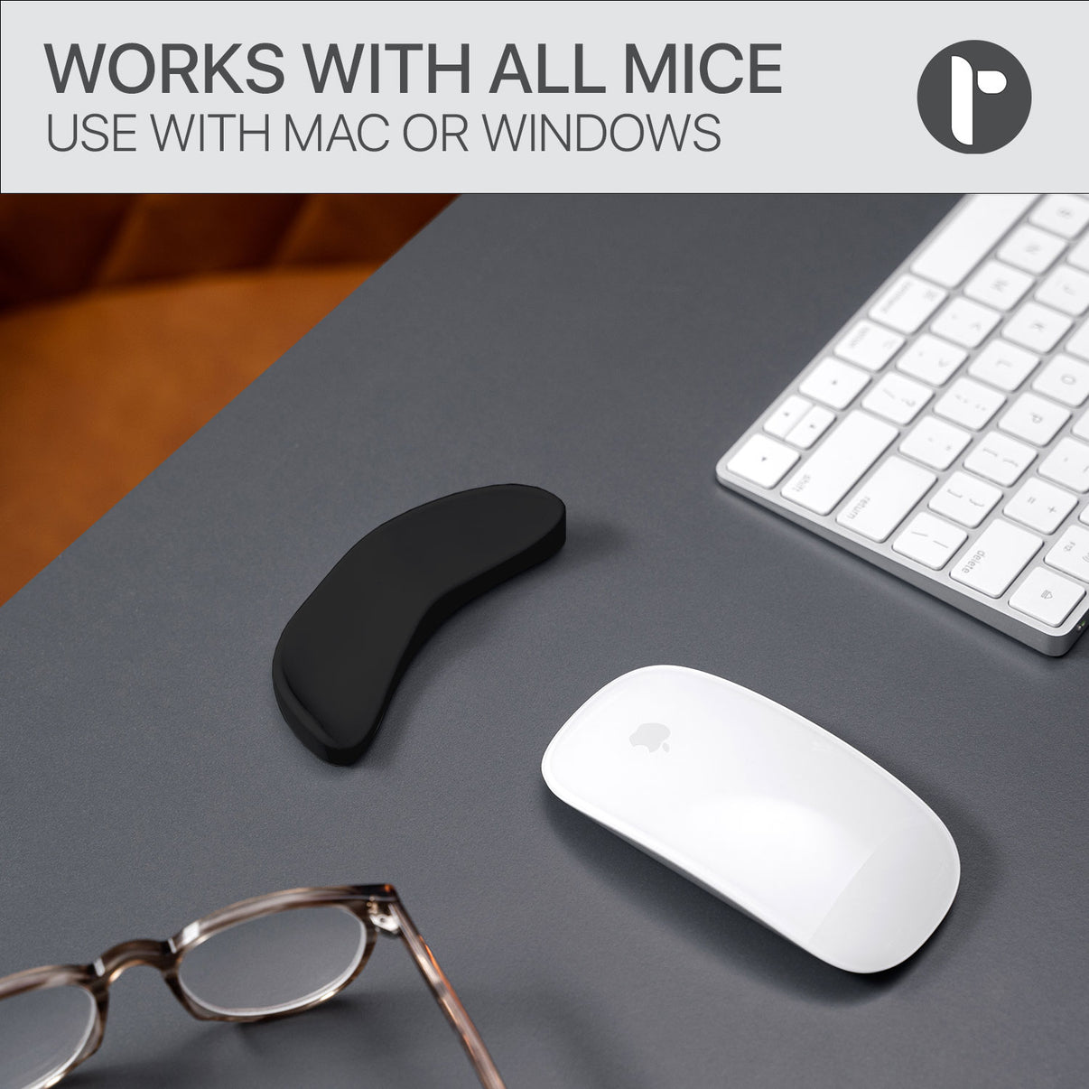 Glider v2 - Ergonomic Gliding Wrist Rest, Smooth Glide, Soft Cooling M ...